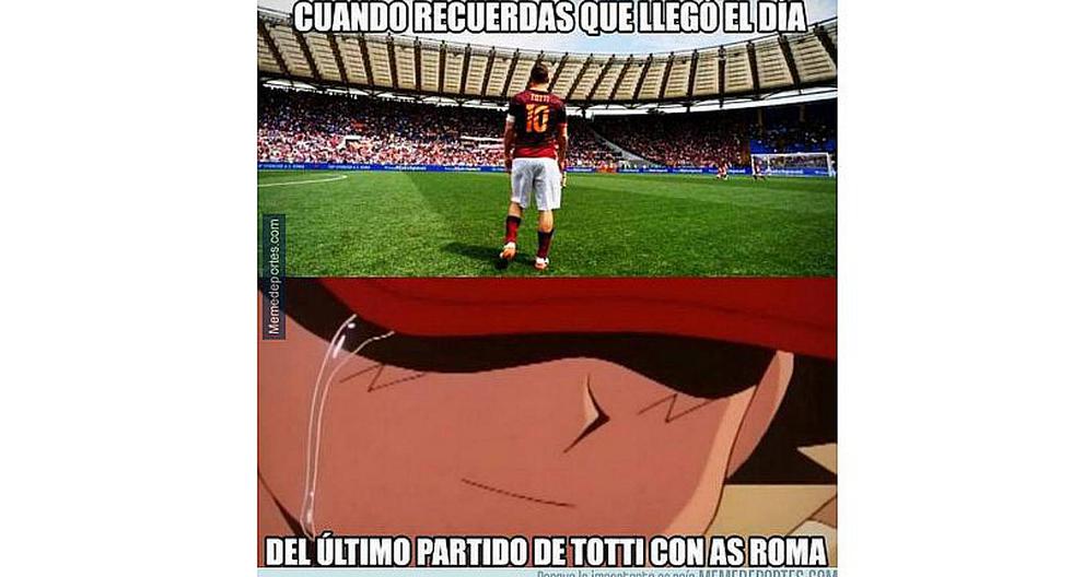 Francesco Totti y los memes de su despedida de la Roma [GALERÍA ...