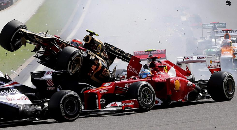 FOTOS: El choque de Fernando Alonso en la Fórmula Uno | FUTBOL-PERUANO ...
