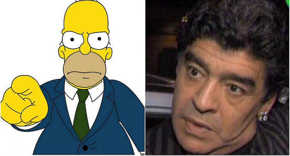Homero Simpson le responde a Diego Maradona [VIDEO] | FUTBOL-PERUANO ...
