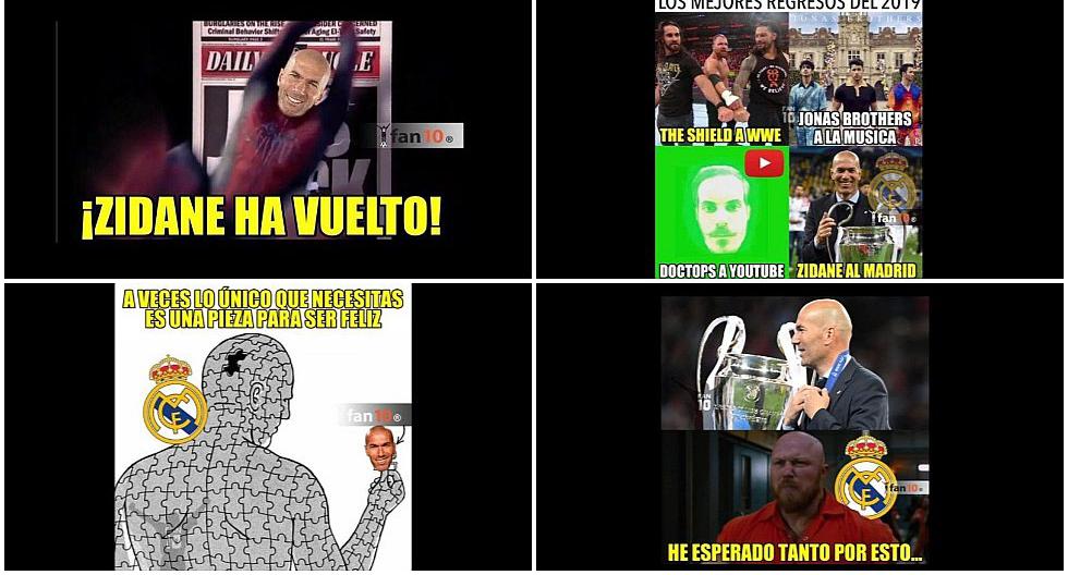 Zidane regresó al Real Madrid y generó divertidos memes [FOTOS ...