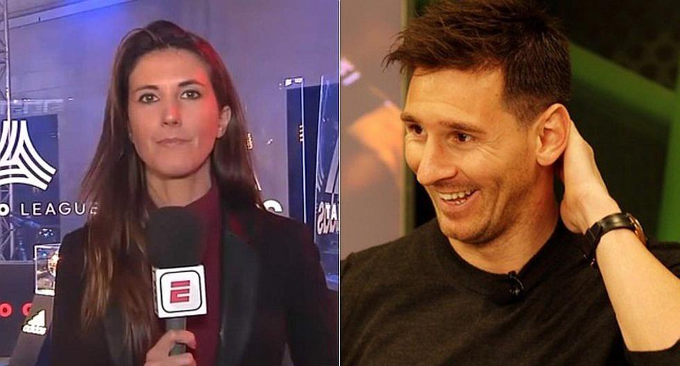 Reportera fue por Lionel Messi y terminó recibiendo pelotazo ...