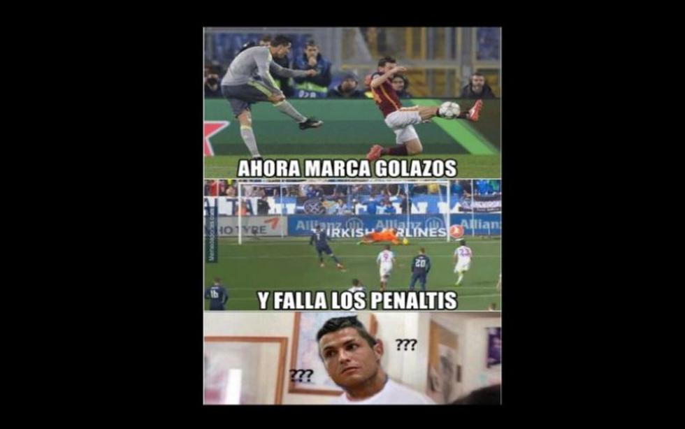 Cristiano Ronaldo sufre con memes tras fallar penal [FOTOS ...