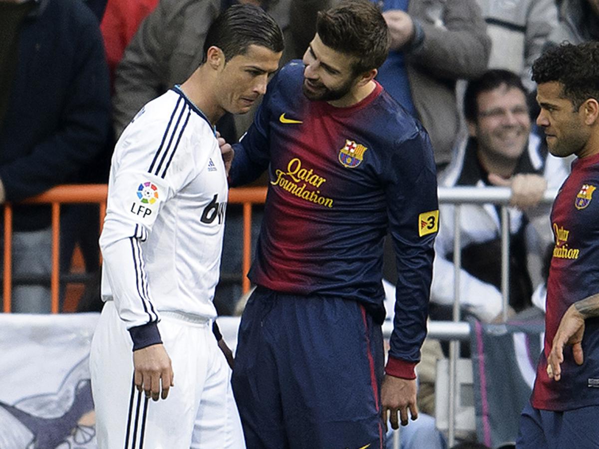 Gerard Pique And Cristiano Ronaldo Manchester United